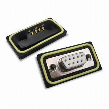 Waterproof D-sub Female Solder with 250V AC Operating Voltage and 3Amps ...