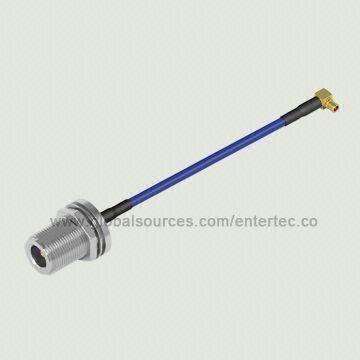 Semi-Rigid RF Coaxial Cable with Male MMCX R/A Plug to Female N S/T ...