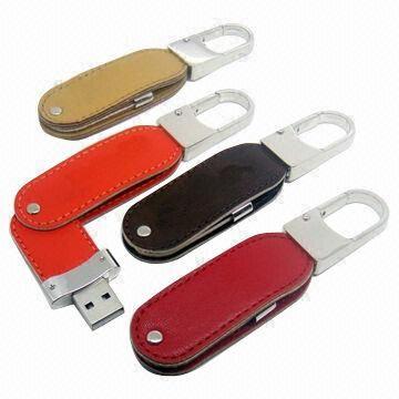 Buy Wholesale China Leather Keyring Usb Flash Drive With Led Indicator ...