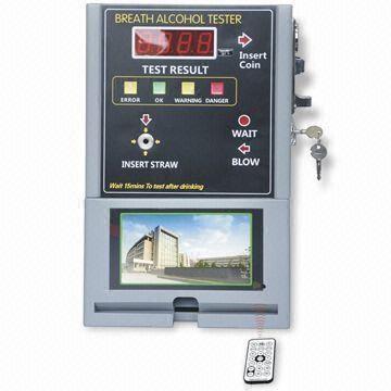 Coin Operated Breath Alcohol Tester, Coin Operated Vending Breathalyzer ...