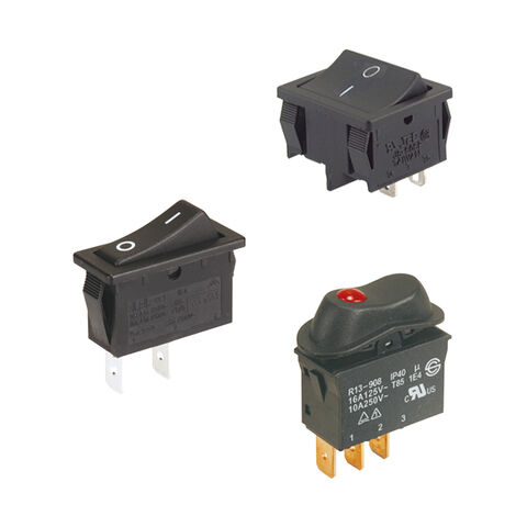 Illuminated Rocker Switches, Supports Timer Function, Various Sizes are ...