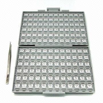 New SMT SMD 0805 1% Sample Resistor Kit, with Enclosure 144V x 100 = 14 ...