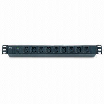 PDU, 9 IEC320 C13 Output with Overload and Power Indicator, C14 10A ...