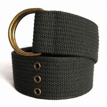 Buy Wholesale China Cotton Webbing Belt With D-ring Buckle & Cotton ...