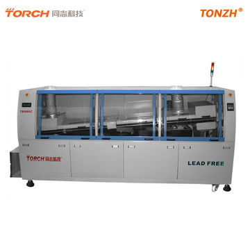 China Large Size Lead-free Intelligent Double Wave Soldering Machine ...