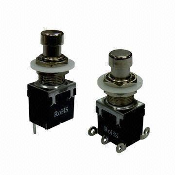 Taiwan Push Button Switches with Up to 4A/125V AC, 2A/250V AC Rating ...