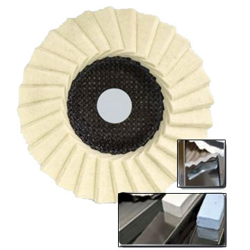 Buy Wholesale China Glossy Polished Wool Flap Disc, Used For Stainless ...