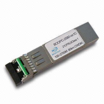 100 To 2,700mbps Cwdm Sfp Optical Transceiver Module With Ddmi And 80km ...