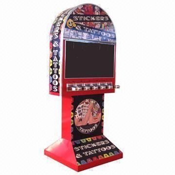 6-column Sticker And Tattoo Vending Machine With Pedestal Base ...