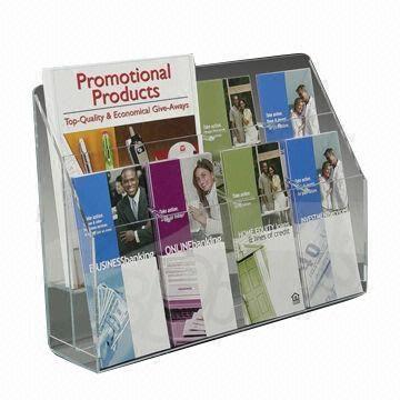 Buy Wholesale China Acrylic 8 Pockets Perspex File Holder For Brochure ...
