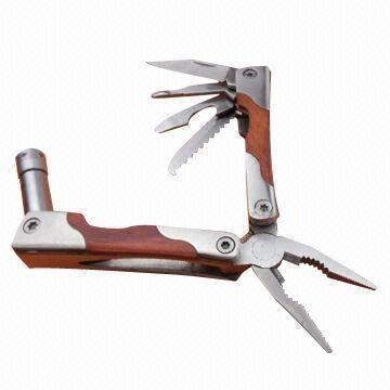 Buy Wholesale China Wooden Handle Multitool, Includes Pliers, Torch ...