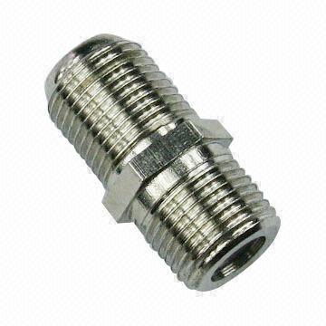 CATV RG6 RG59 Double Female Barrel Splice F Connector, Made of Brass ...