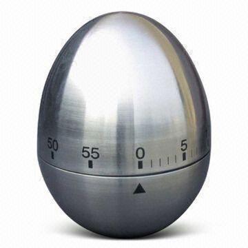 China Metal Case Promotional Timer in Egg Shape, Made of 430 Stainless ...