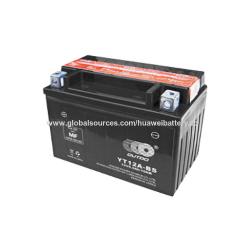 150 X 87 X 105mm Dry-charged Motorcycle Mf Battery With 12v/9.1ah ...