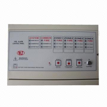 Buy Wholesale China 4-zone Fire Alarm Control Panel With 24v Dc Battery ...