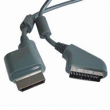 SCART Cables, Suitable for xBox 360, Nickel or Gold-plated Connectors ...
