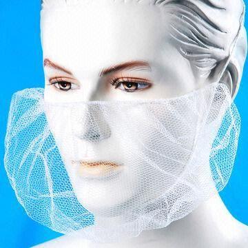 Buy Wholesale China Disposable Nylon Mesh Beard Cover With Elastic ...