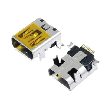 Buy Wholesale China Mini Usb Smt Type Female Connector With 1a & Mini ...