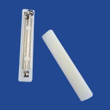 Bar Pins with Plastic Pad and Nickel-plated Safety Pin/ID Tag Clips ...