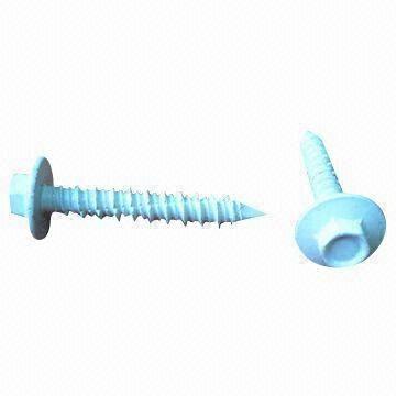 High/low Thread Diamond Point Concrete Screws With 3 Thread Cutting ...