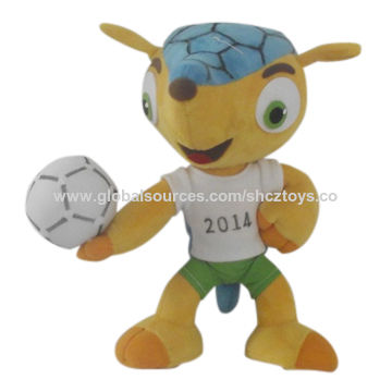 Fuleco FIFA World Cup Mascot Plush/Stuffed Toy, Measures 20x13x10cm ...