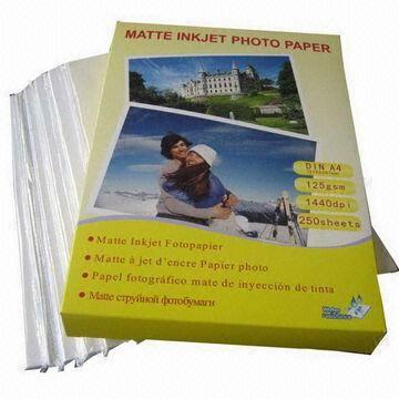 Buy Wholesale China 125g Matte Photo Paper, Suitable For All Inkjet ...