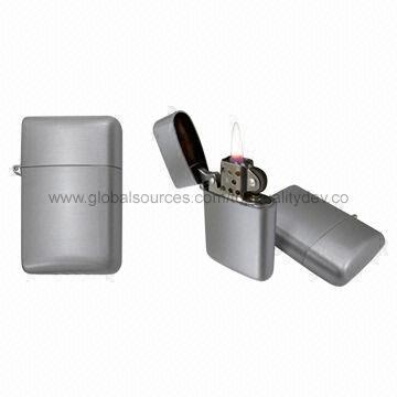 Buy Wholesale Hong Kong SAR Normal Flame Oil Lighter With Metal Case ...