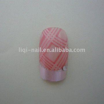 Buy Wholesale China Pre-design Natural False Nail Tips & Pre-design ...