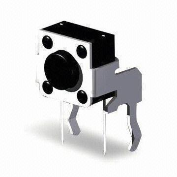 Radial Switch with Vertical and Dust-proof Type, Measures 6 x 6mm ...