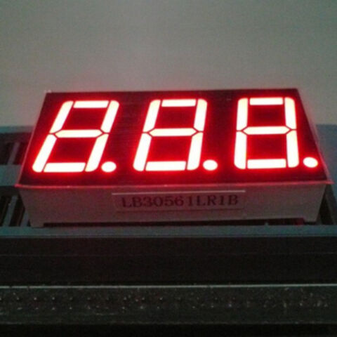 0.56-inch 3-digit Common Cathode Red 7-segment Led Display, Ideal For ...