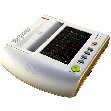Digital 12-channel ECG Machine with RS-232, USB Communication Interface ...