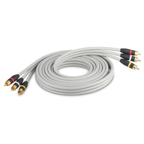 Triple Rca Premium Component Shielded 75ω Coax Rgb Video Cable, Rca ...