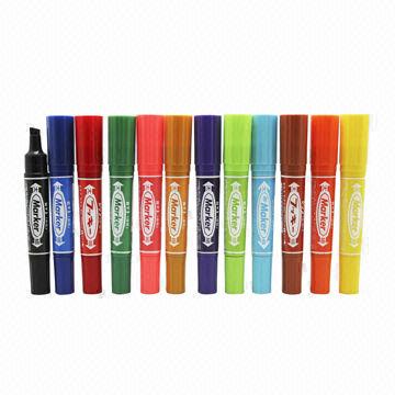 Buy Wholesale China Permanent Markers, Double Nibs, One Small Nib, One ...