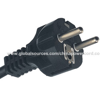 Korean-standard Power Plug with 2-pole and 7 to 16A Rated Current, RoHS ...