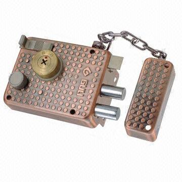 Buy Wholesale China Double Cylinder Latch Bolt Rim Lock, 1.2mm Body ...