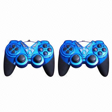 Buy Wholesale China Pc Usb Double Gamepad With Shocks And Plug-and-play ...