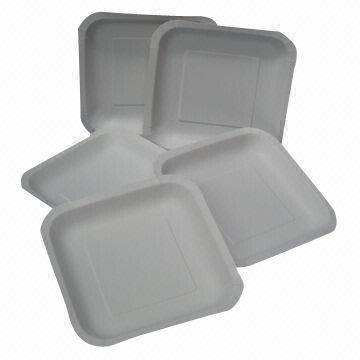 9-1/4-inch Square-shaped White Paper Plate, - Buy Hong Kong SAR Paper ...