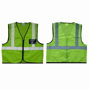 Buy Wholesale China Safety Vests With Pvc Document Bag And Front Zipper ...