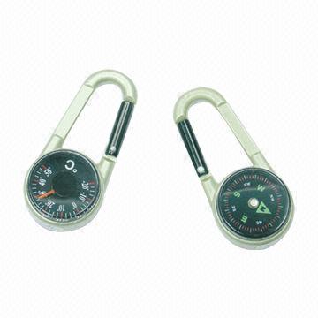 Buy Wholesale Hong Kong SAR Carabiner-shaped Dual Face Compass With ...