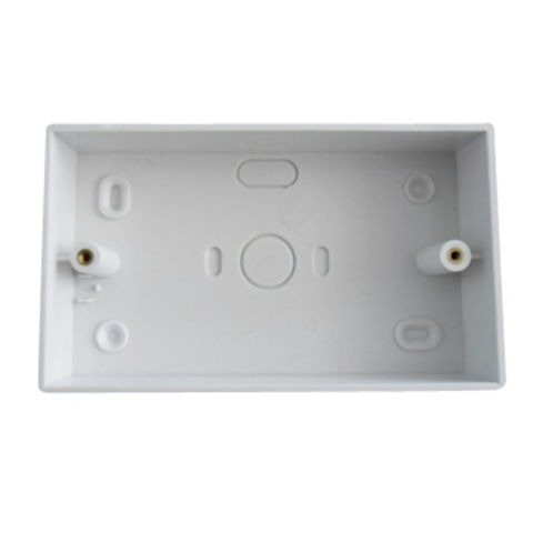 Buy Wholesale China 86x46mm Double Junction Box, Available In White ...