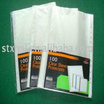 Buy Wholesale China 3 Holes Punched Sheet Protector & 3 Holes Punched ...