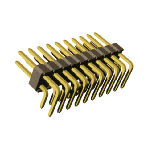 Buy Wholesale Taiwan 2.54mm Pin Header, 20p, Dual Rows Right Angle ...