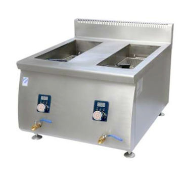 China Deep flat fryers with two tanks in good quality, suitable for ...