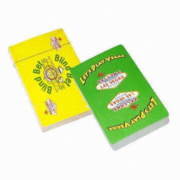 Buy Wholesale China 280gsm Blue Core Paper Playing Cards, Plastic ...