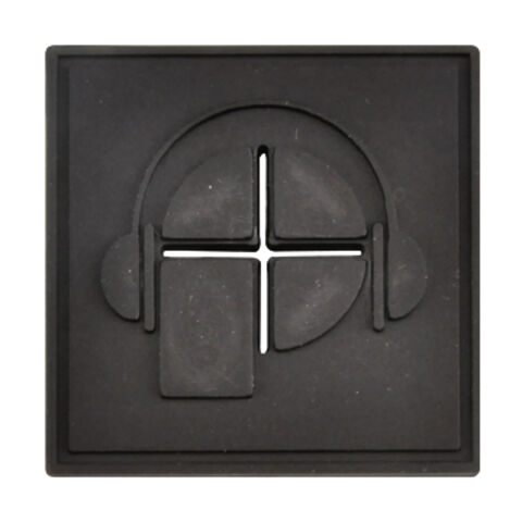 PVC/TPR Earphone Port Hole Patch for Backpack and Skiwear, Customized ...