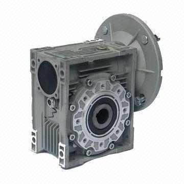 Aluminum small industrial flange mounted single worm reduction gear ...