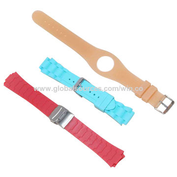 Buy Wholesale China Customized Plastic Watch Strap, Made Of Silicone ...