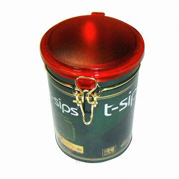 Buy Wholesale China Round Tea Tin Can With Plastic Lid & Round Tin Can ...