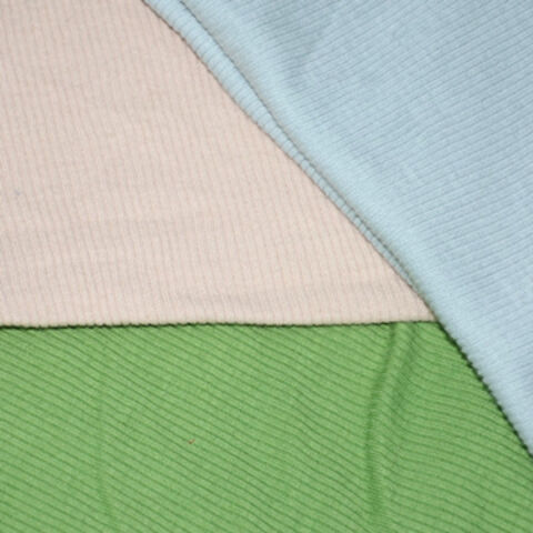 Buy Wholesale China 100% Cotton Dyed Knitting 2x2/1x1 Rib Fabric, 160cm ...