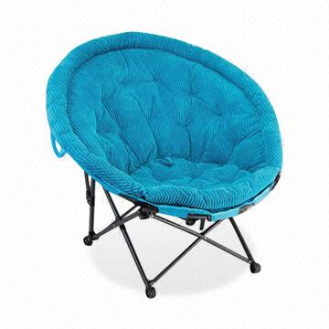 Folding Moon Chair in Butterfly Shape, Made of Wide Corduroy Fabric ...